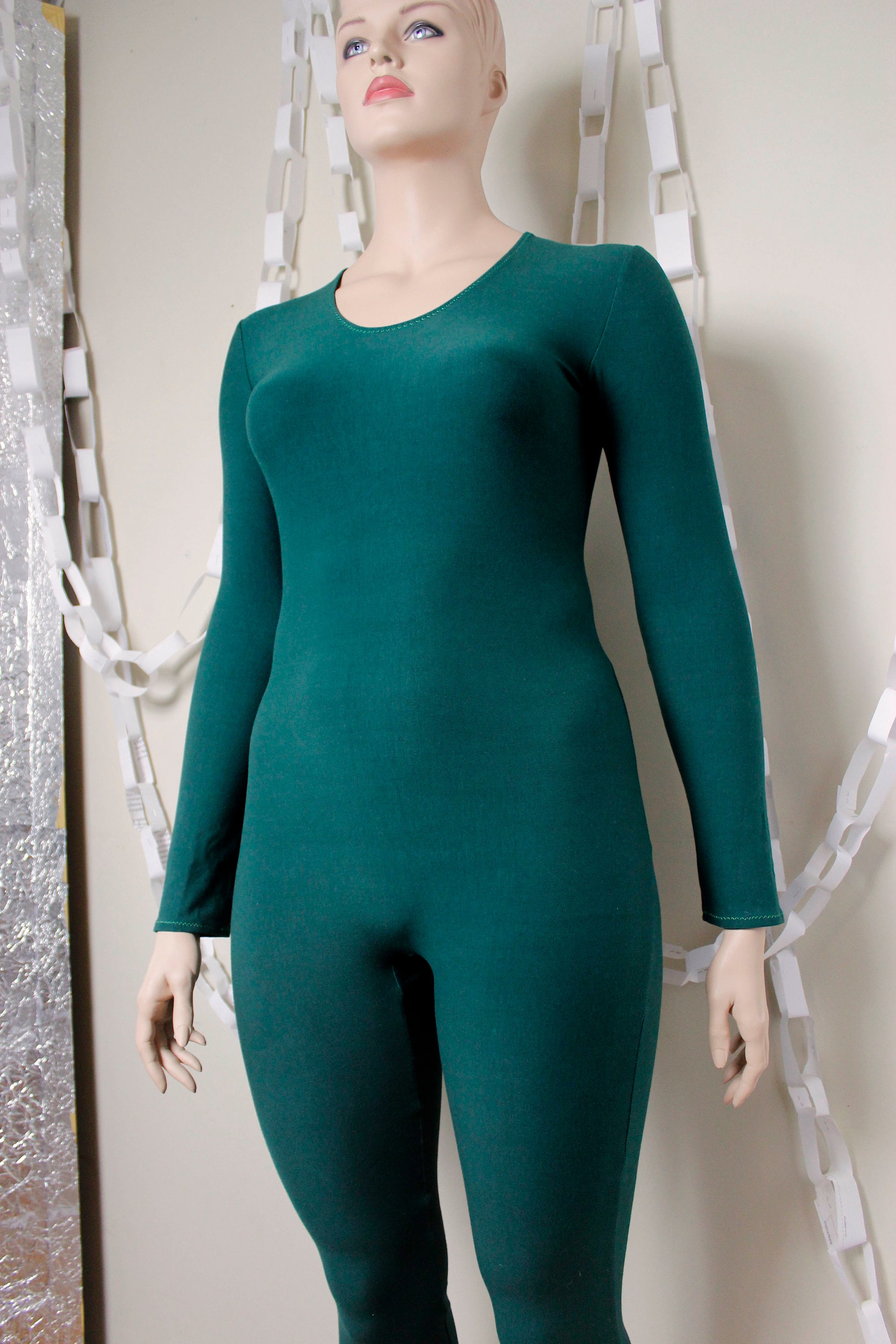 Cotton Catsuit Aerial Catsuit Long Sleeve Bodysuit Jersey | Etsy