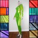 80s Fire Costume Flame Bodysuit High Cut Thong Leotard GLOW Wrestling ...