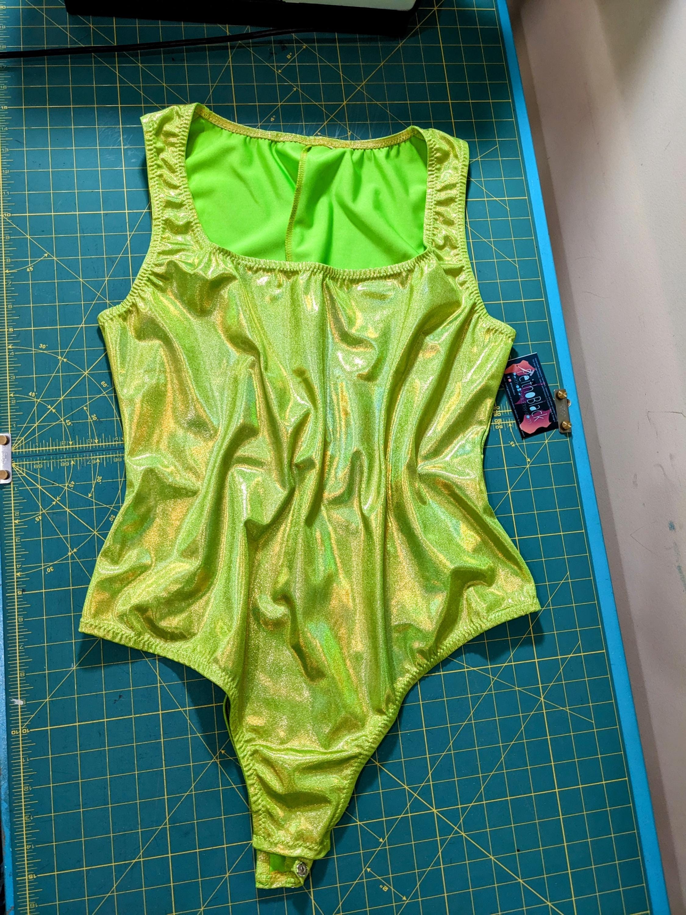 Cheeky Bodysuit Holographic Leotard Iridescent Festival Bodysuit ...