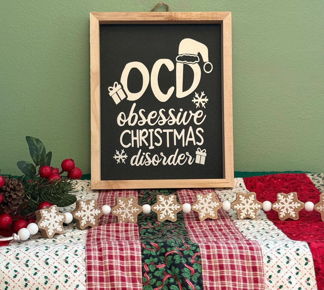 OCD Christmas Sign - Etsy