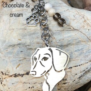 Dachshund Dog Keychain, Stainless Steel Dog Key Chain, Bag Charm, Pet ...