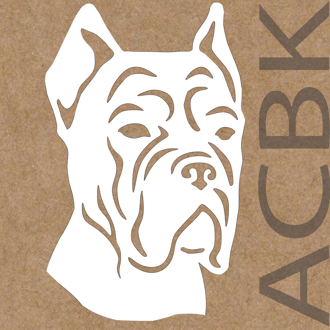 Cane Corso Dog Vinyl Decal, Outdoor Premium Vinyl, Car Window Sticker ...