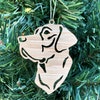 Cavoodle Dog Bamboo Wood Christmas Ornament, Cavapoo Dog Face Tree ...