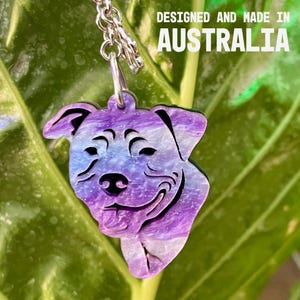 Staffy Dog Keychain, Acrylic Dog Keyring, Bag Charm, Pet Jewellery ...