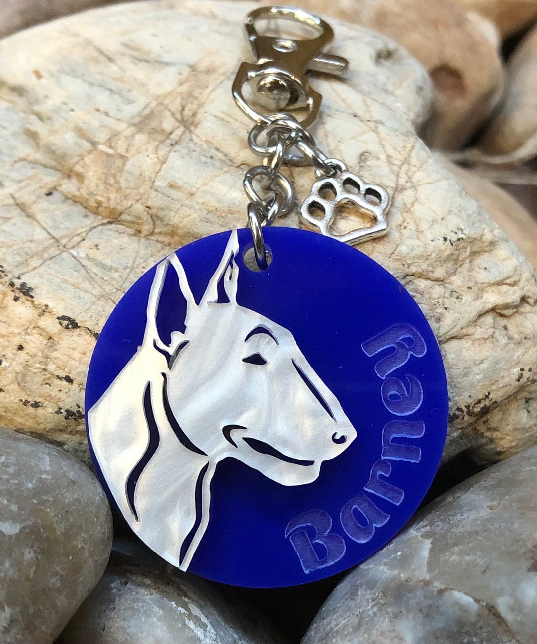 Personalised Dog or Cat Keychain, 3d Effect Engraved Key Ring, Lasercut ...