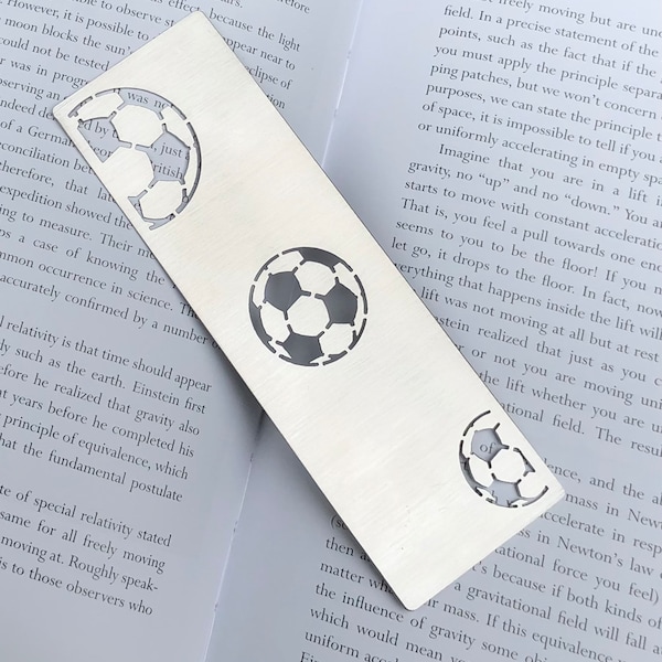 Soccer Bookmark - Etsy