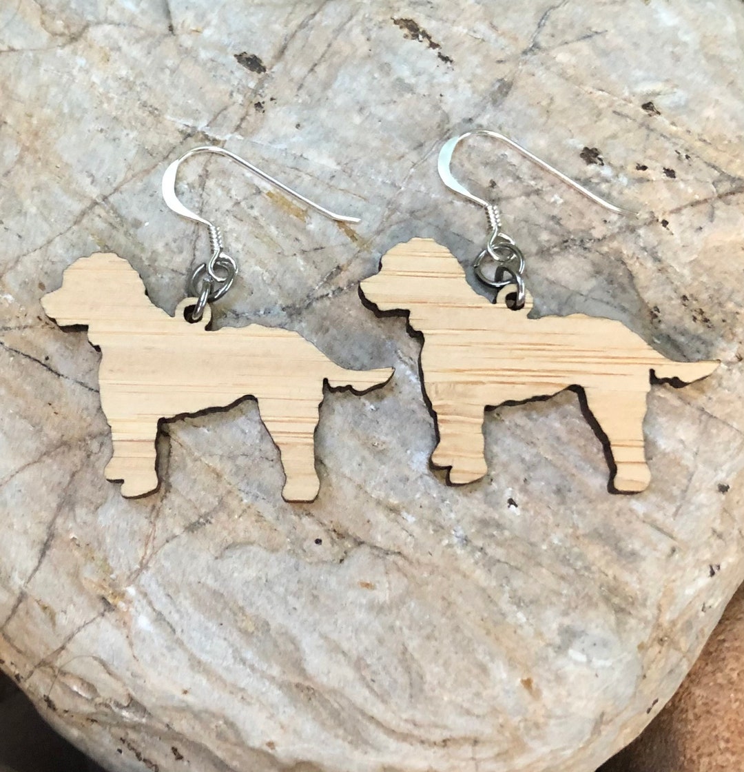 Cockapoo Drop Earrings, Spoodle Lasercut Dog Earrings, Cockapoo Jewelry ...