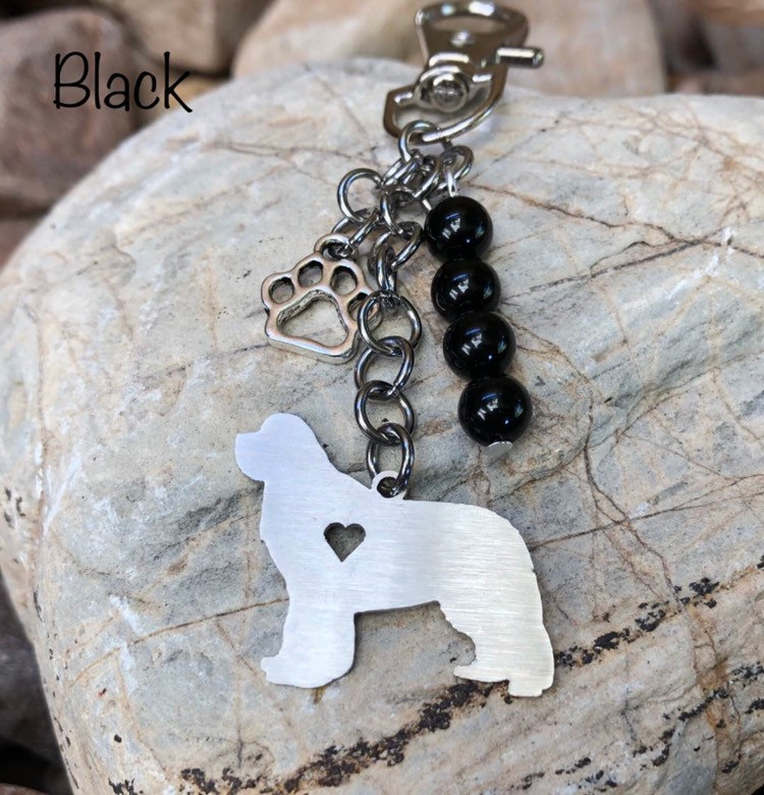 Newfoundland Dog Keychain - Pet Keepsake - Pet Key Chain - Pet Bag ...