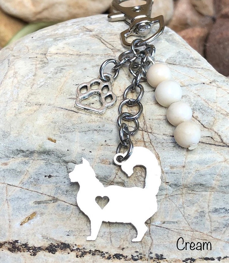 Maine Coon cat keychain cat key chain cat bag charm cat | Etsy