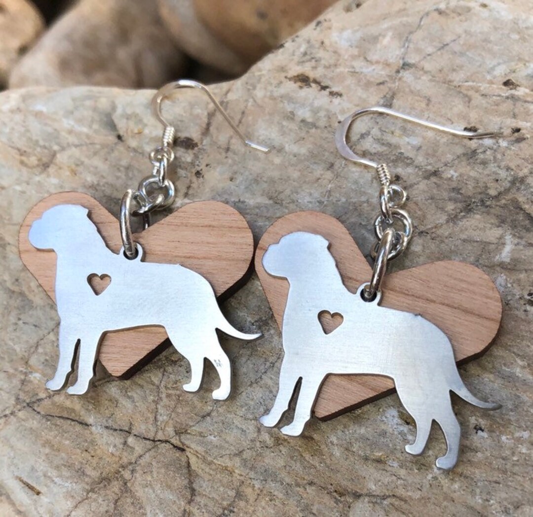 Labrador Dog Earrings - Drop Earrings - Labrador Jewelry - Jewellery ...