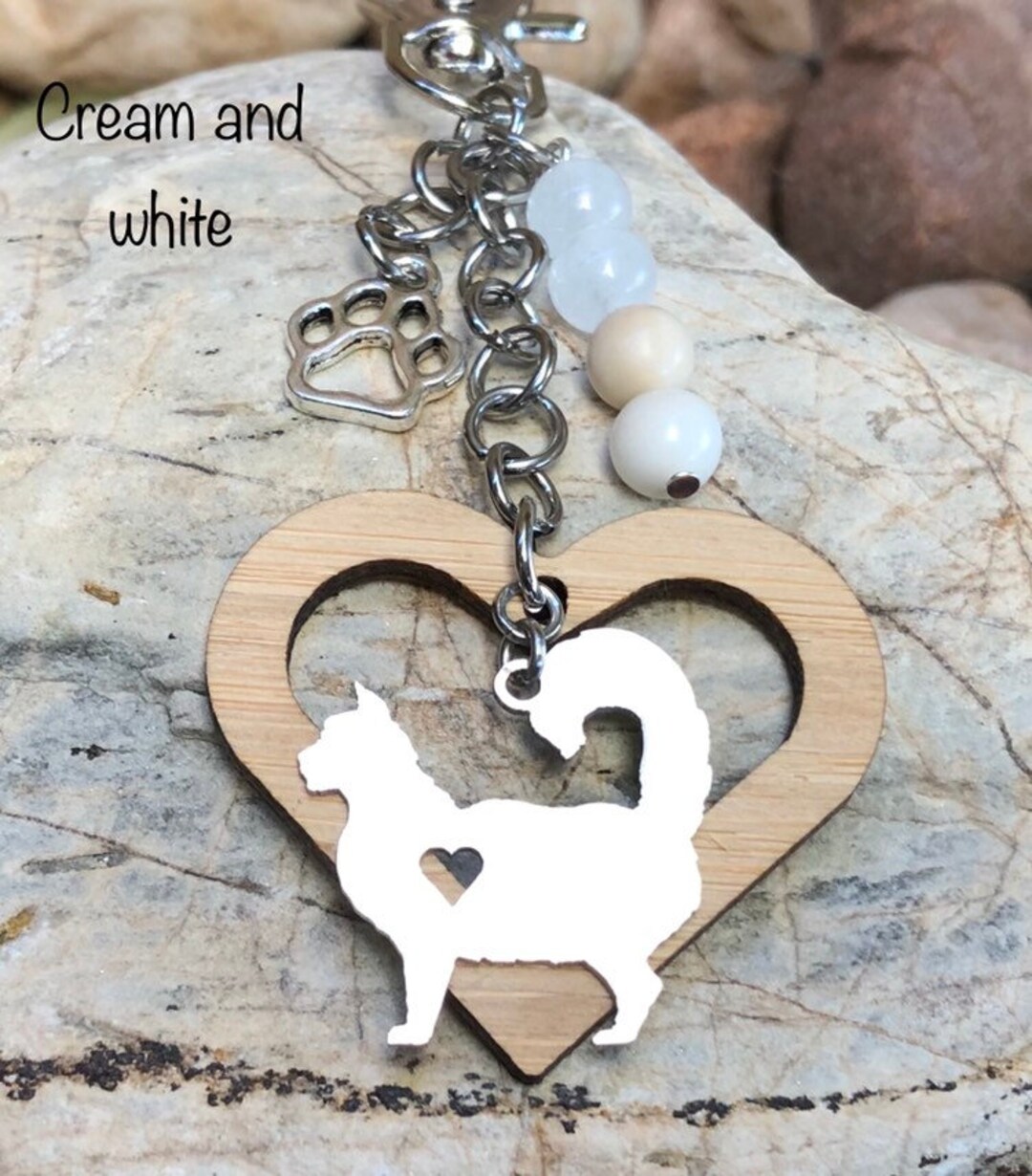 Maine Coon Cat Keychain Cat Key Chain Cat Bag Charm Cat - Etsy