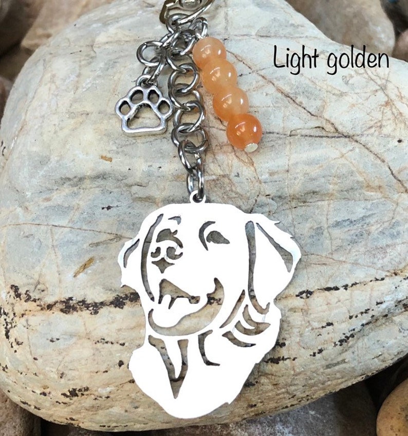 Golden Retriever Dog Keychain, Stainless Steel Key Chain, Bag Charm ...