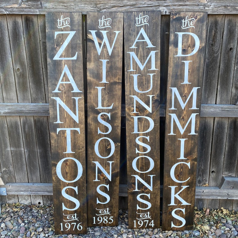 Personalized Porch Sign Last Name Porch Sign Est Porch Sign - Etsy