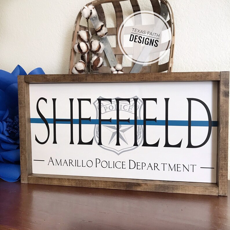 Police Officer Name Sign Police Officer Gifts Police Sign | Etsy