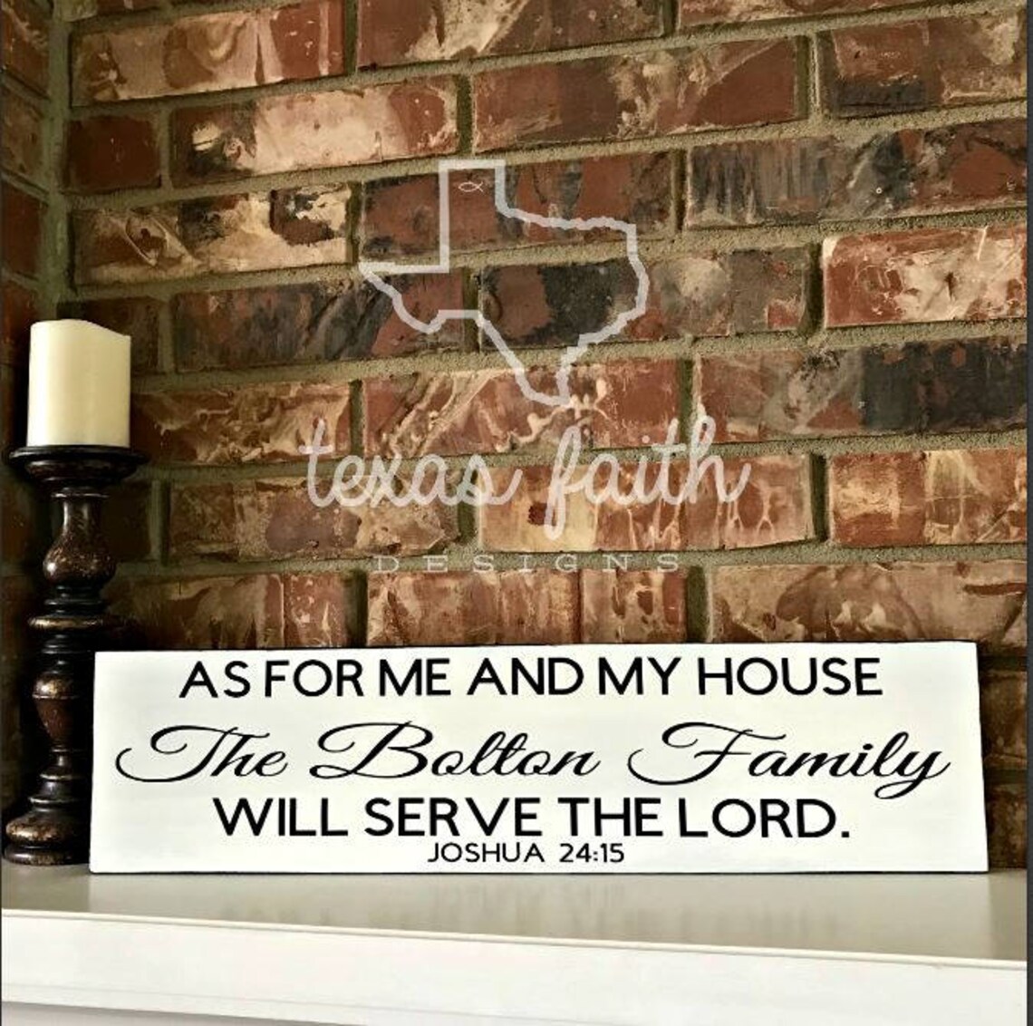 Scripture Sign as for Me and My House Sign Personalized Gift - Etsy