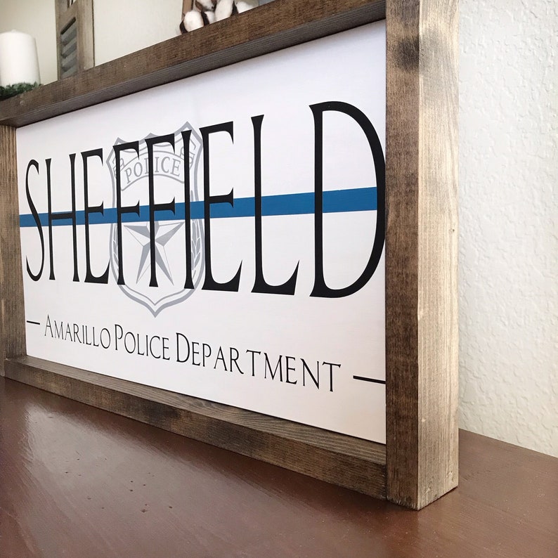 Police Officer Name Sign Police Officer Gifts Police Sign | Etsy