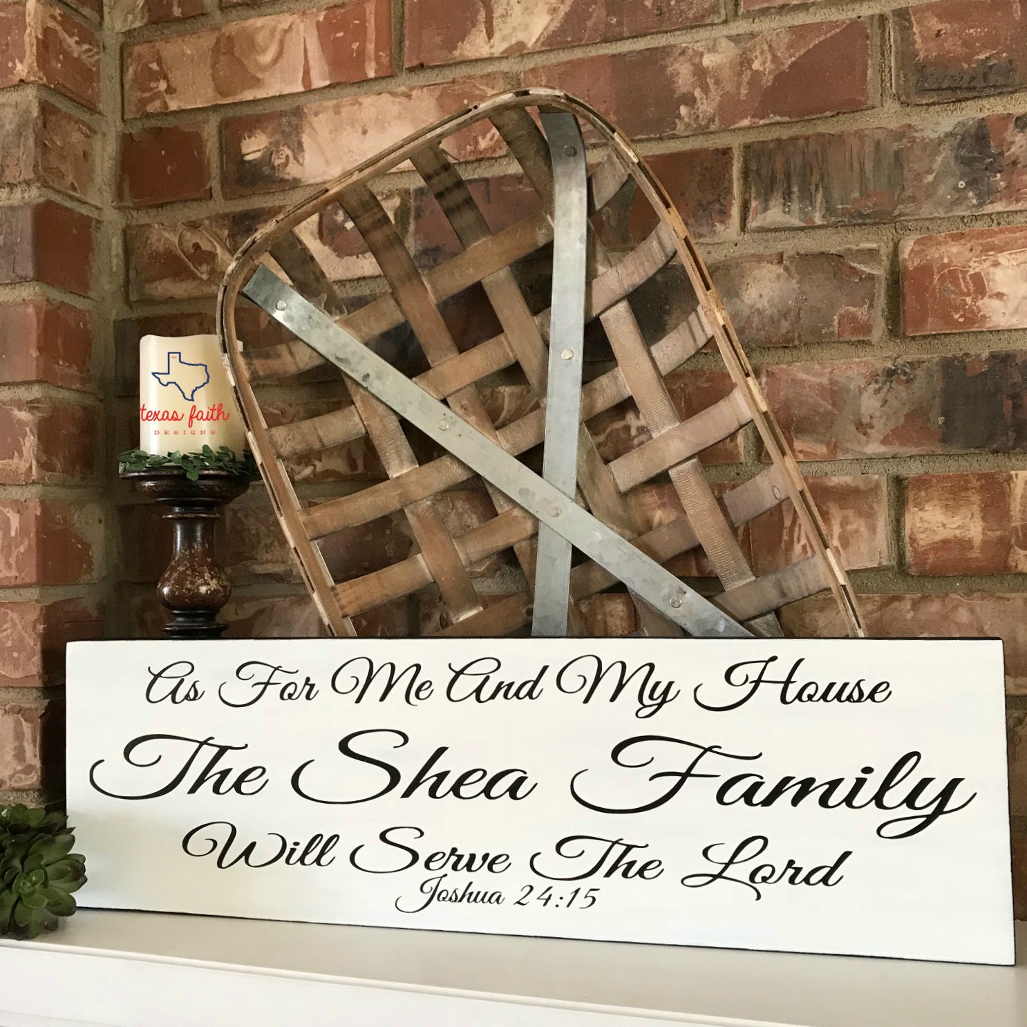 As For Me and My House Sign Personalized Gift Christian | Etsy
