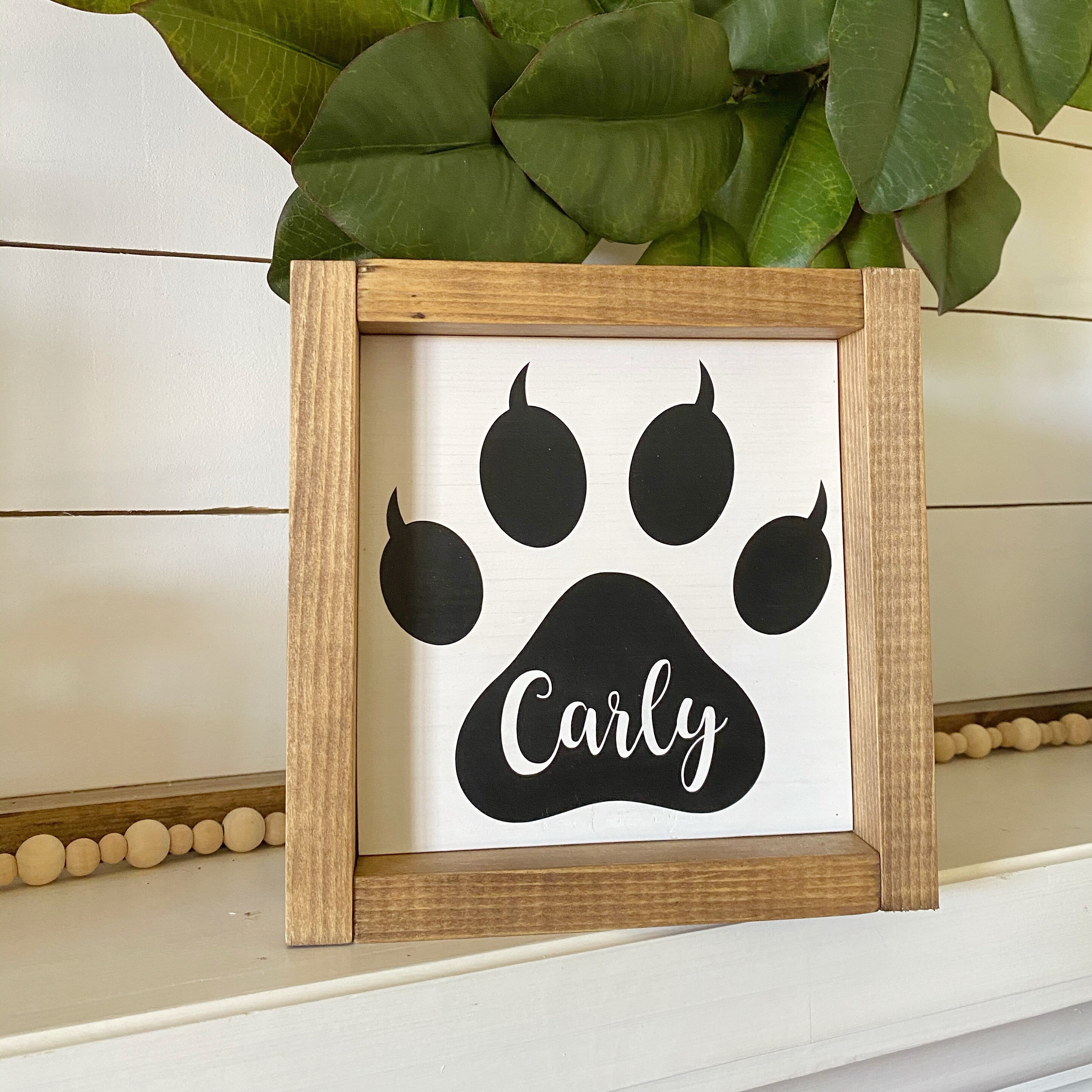 Personalized dog sign. Dog name sign. Custom dog sign. | Etsy