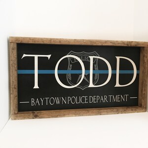 Police Officer Name Sign Police Officer Gifts Police Sign - Etsy Canada