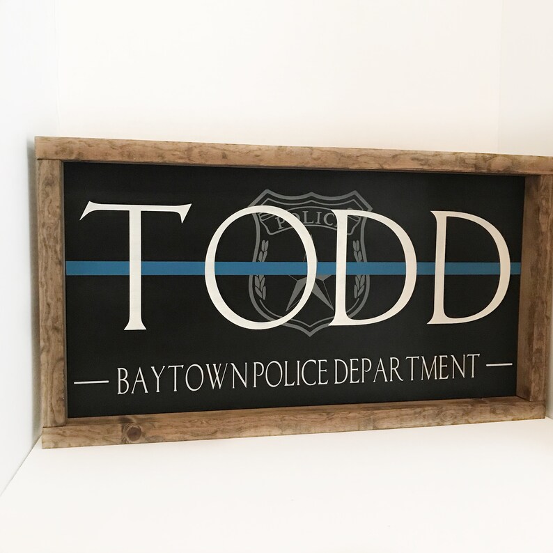 Police Officer Name Sign Police Officer Gifts Police Sign | Etsy