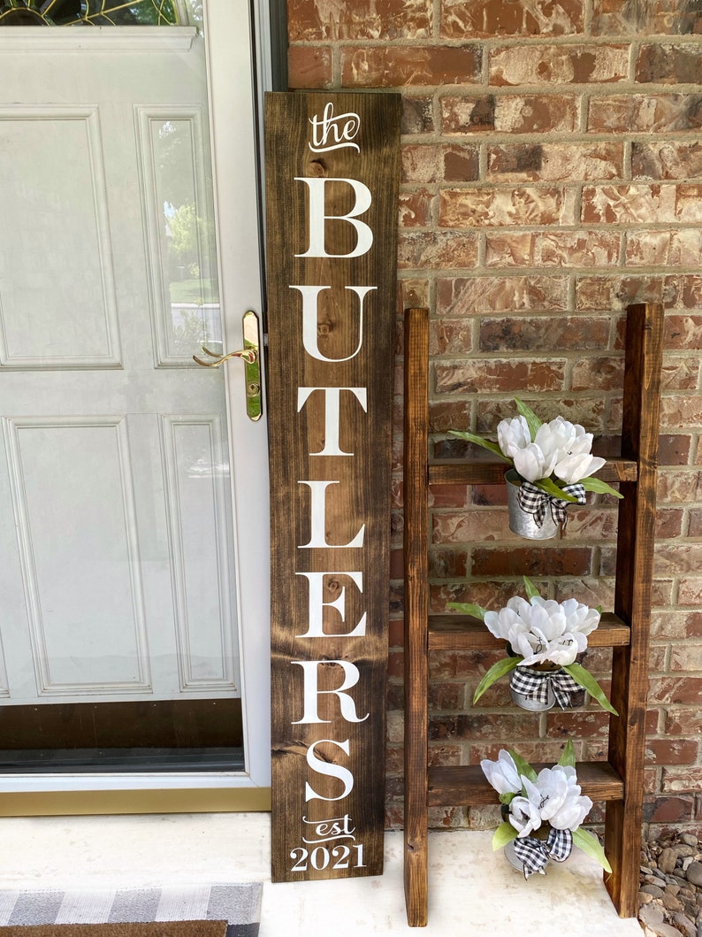 Personalized Porch Sign Last Name Porch Sign Est Porch Sign - Etsy