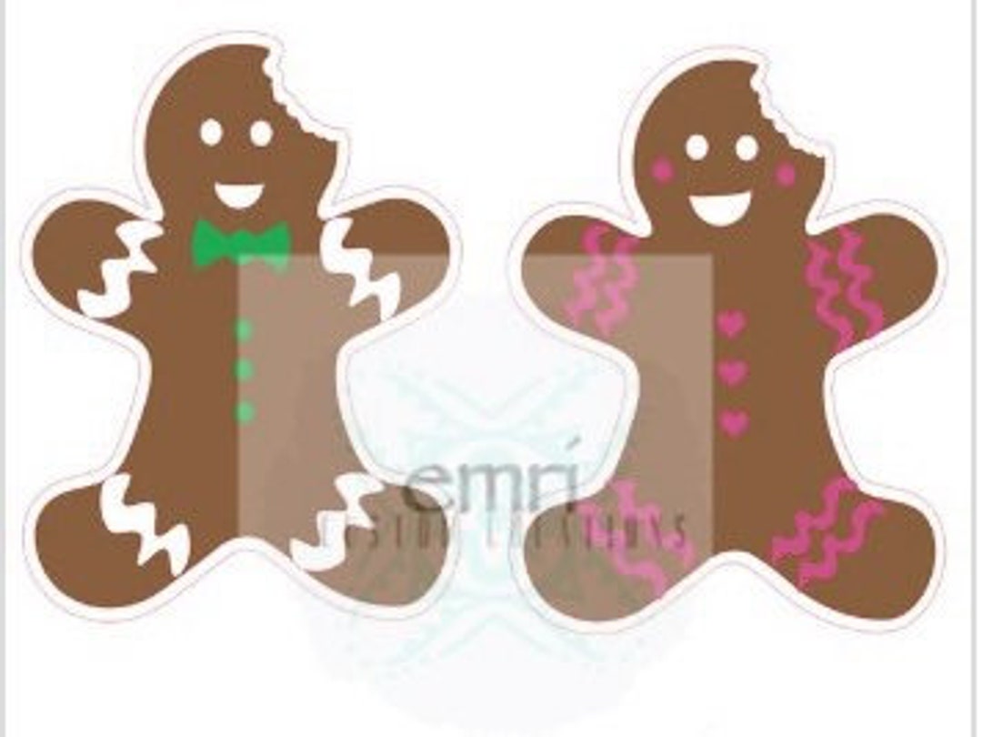Gingerbread SVG Cut File - Etsy