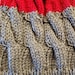 Grey and Red Cable Knit Beanie - Etsy