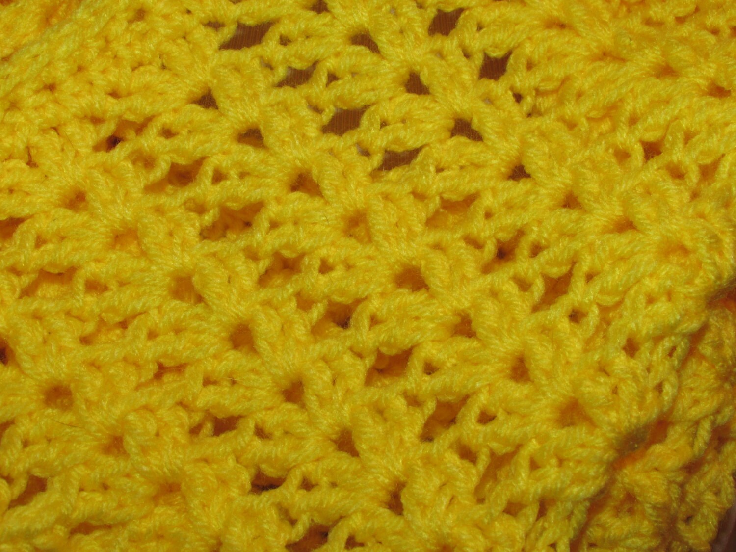 Yellow V Stitch Cowl - Etsy