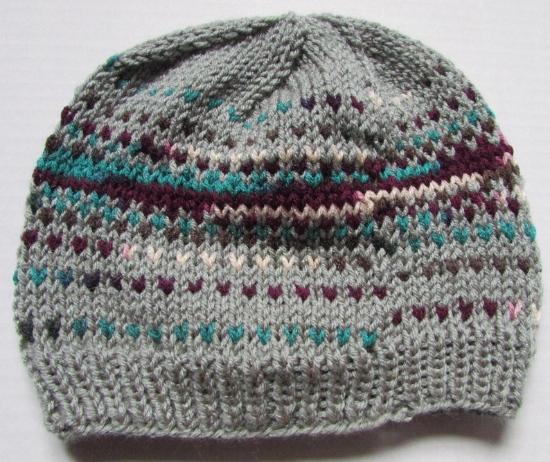 Silver Slouchy Knit Beanie With Antique Color Dusting - Etsy