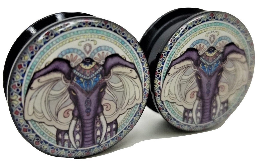 Elephant Ear Plugs Acrylic Screw-on 10 Sizes Brand New - Etsy