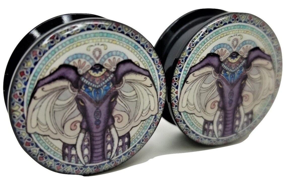 Elephant Ear Plugs Acrylic Screw-on 10 Sizes Brand New - Etsy