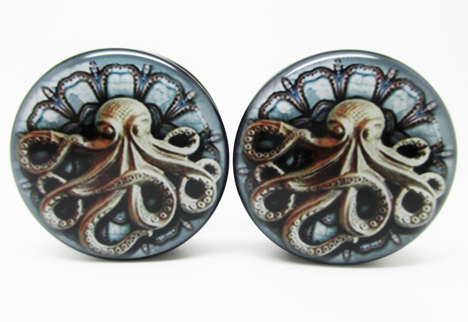 Kraken Octopus Ear Plugs Acrylic Screw-on 14 Sizes Brand - Etsy