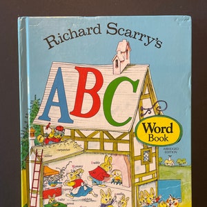 Richard Scarry's ABC Word Book, 1971, Random House - Etsy
