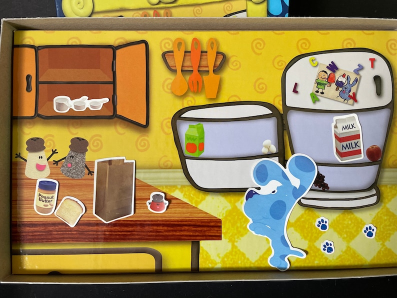 Colorforms Blues Clues Kitchen Play Set 1998 - Etsy