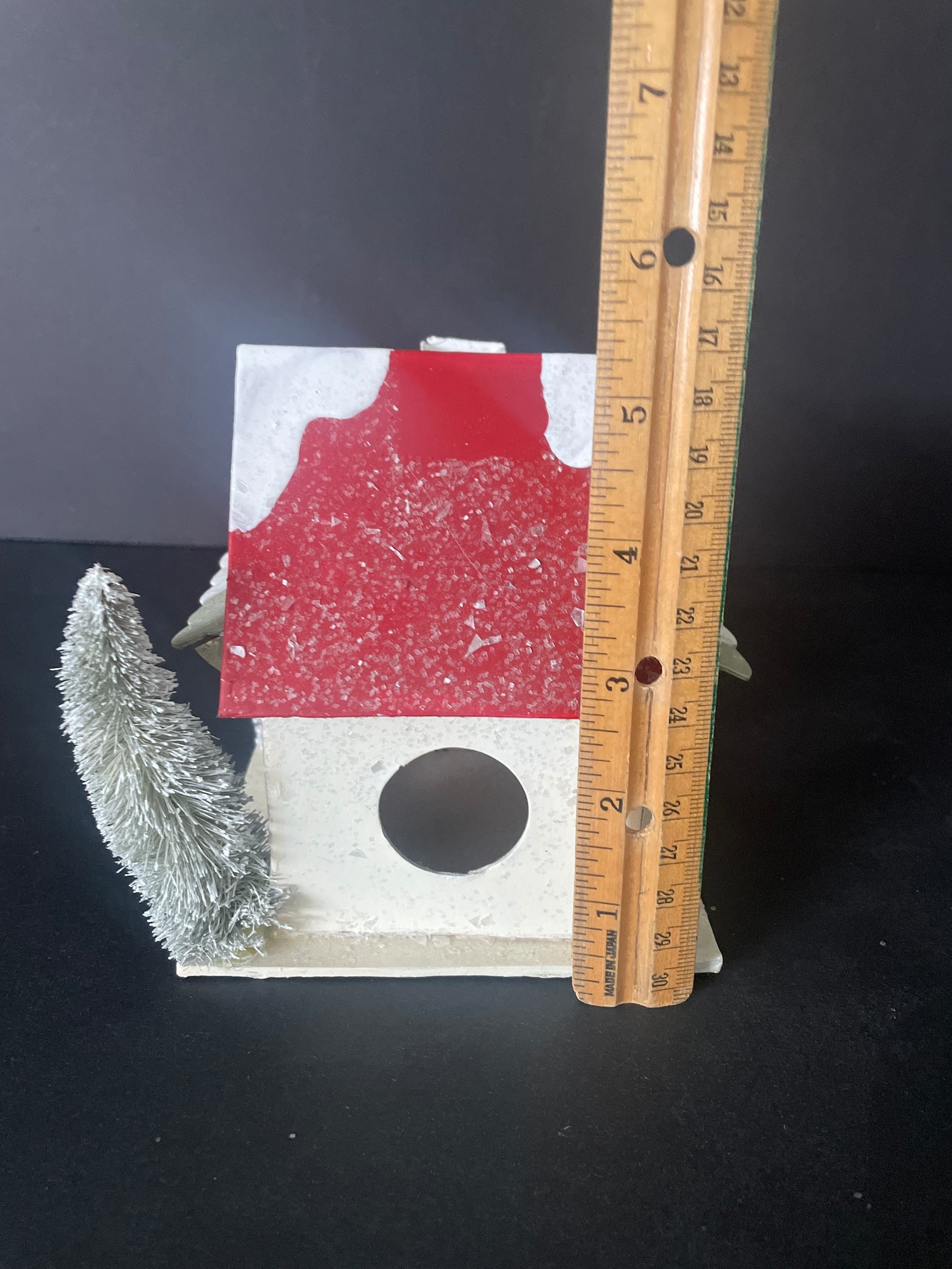 Vintage Handmade Christmas Putz House Trees and Snow - Etsy