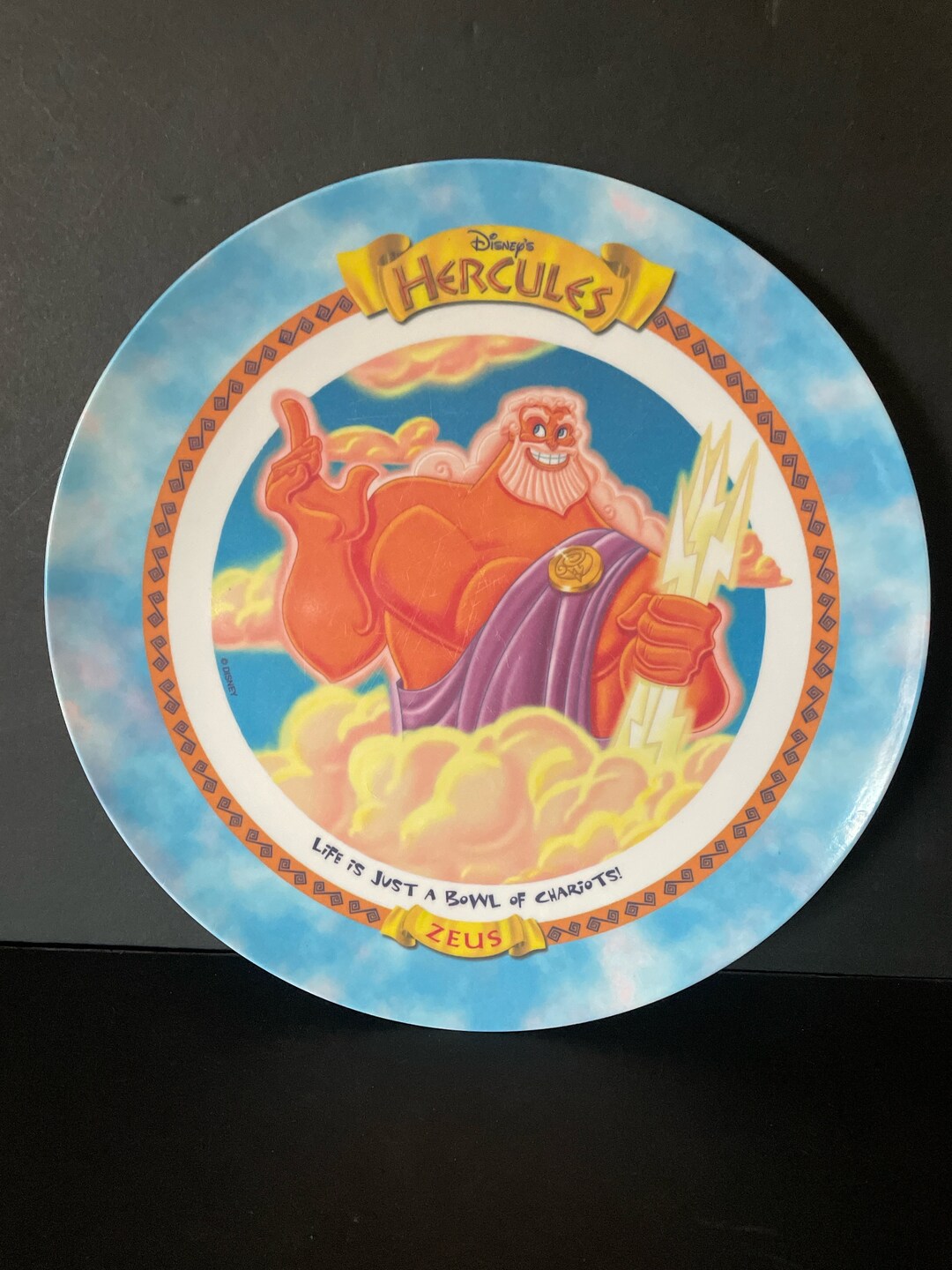 Disney’s Hercules Plate, Zeus, Mcdonalds, 1997 - Etsy