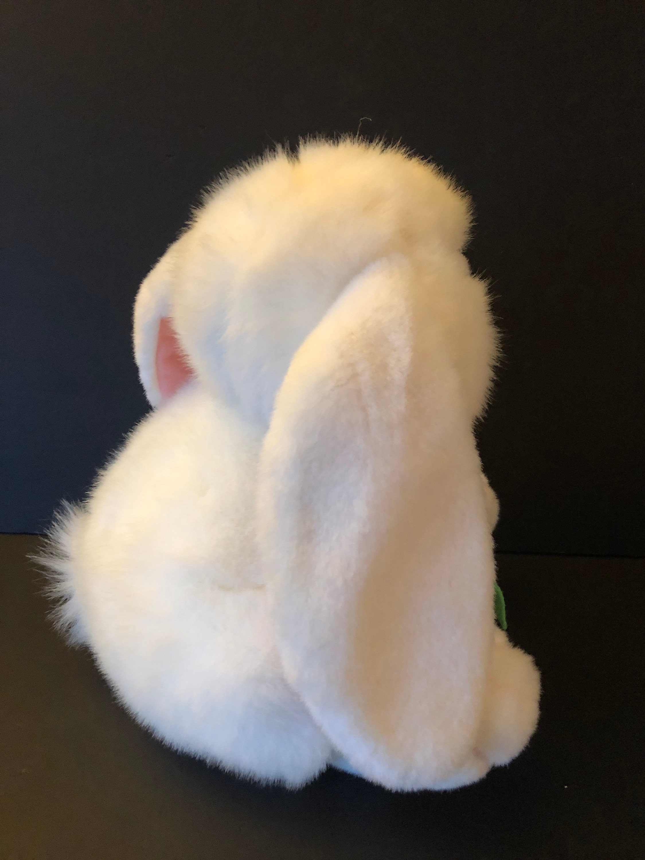 Vintage Cuddly plush white rabbit by Yangjee with external - Etsy.de