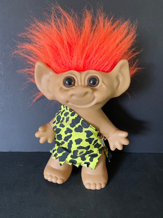 Orange hair Troll by Uneeda Doll Co | Etsy
