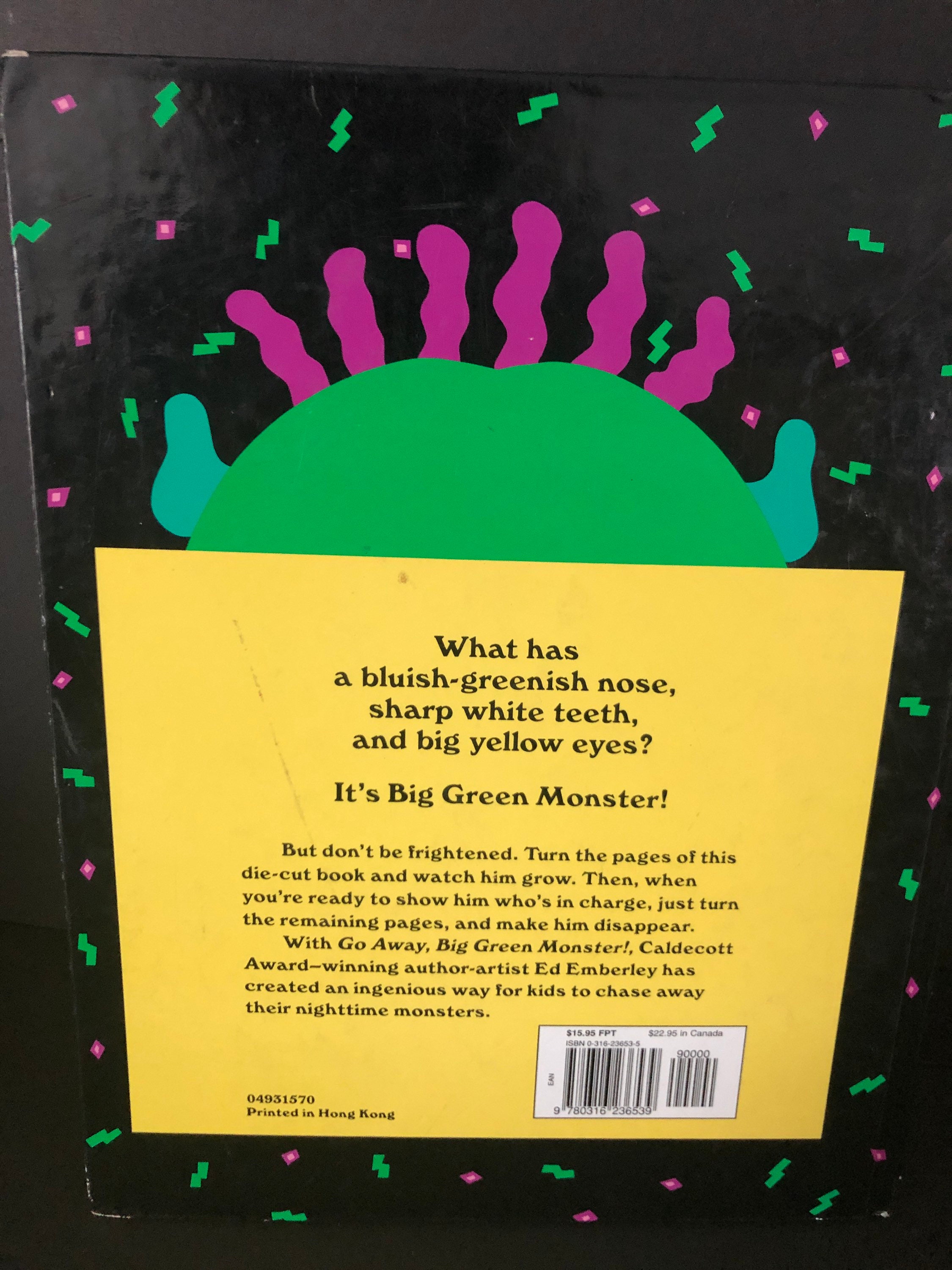 Go Away Big Green Monster By Ed Emberley | Etsy