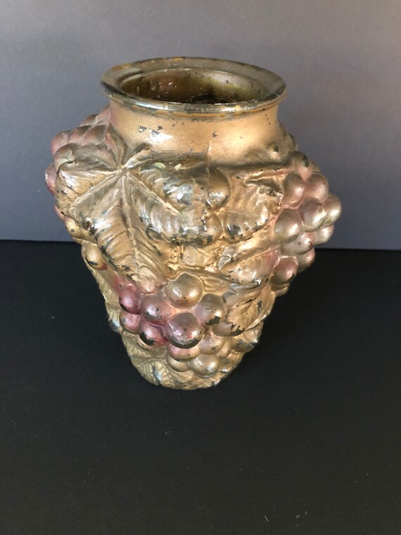 Goofus Glass vase early 20th Century | Etsy