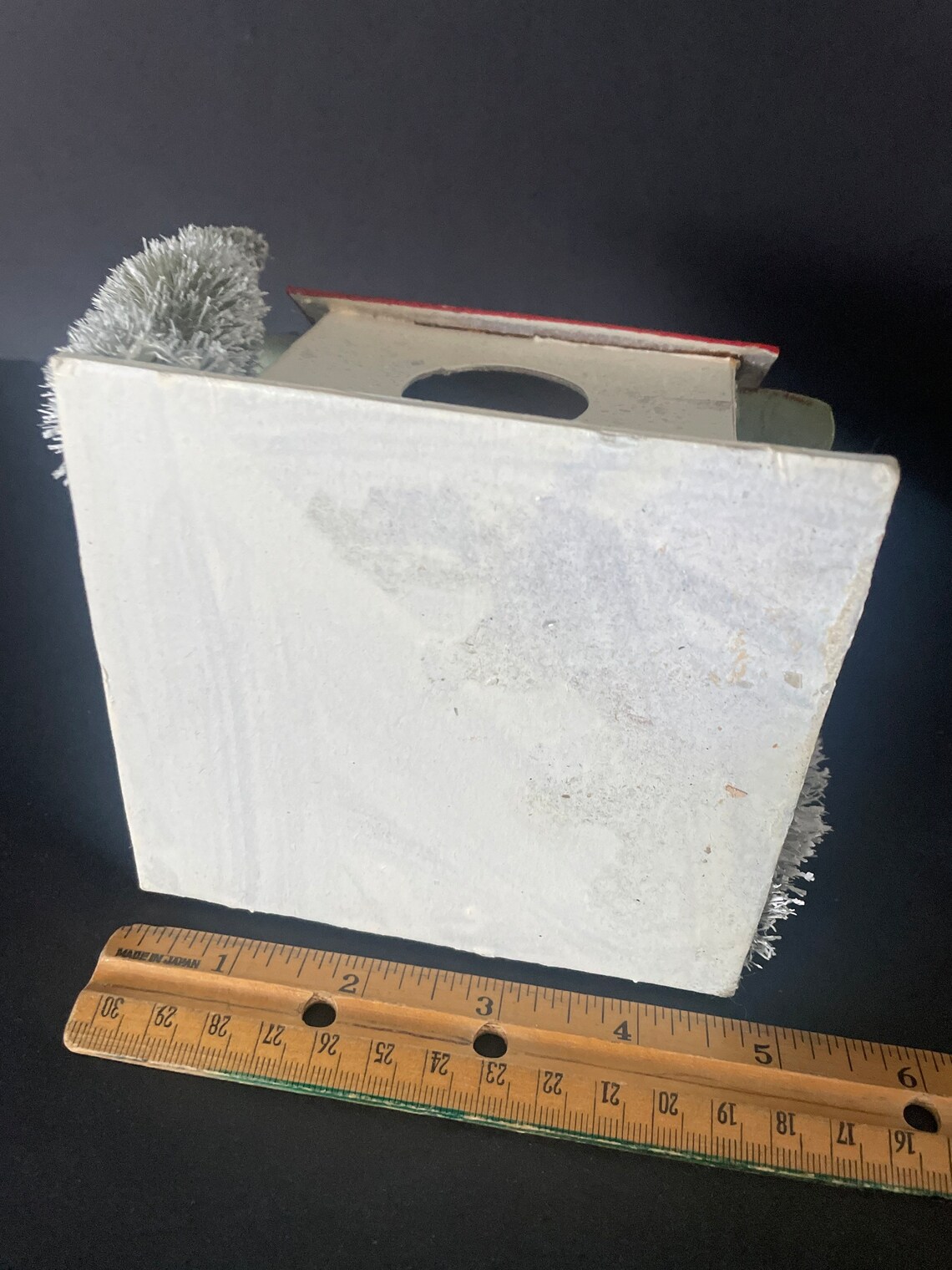 Vintage Handmade Christmas Putz House Trees and Snow - Etsy