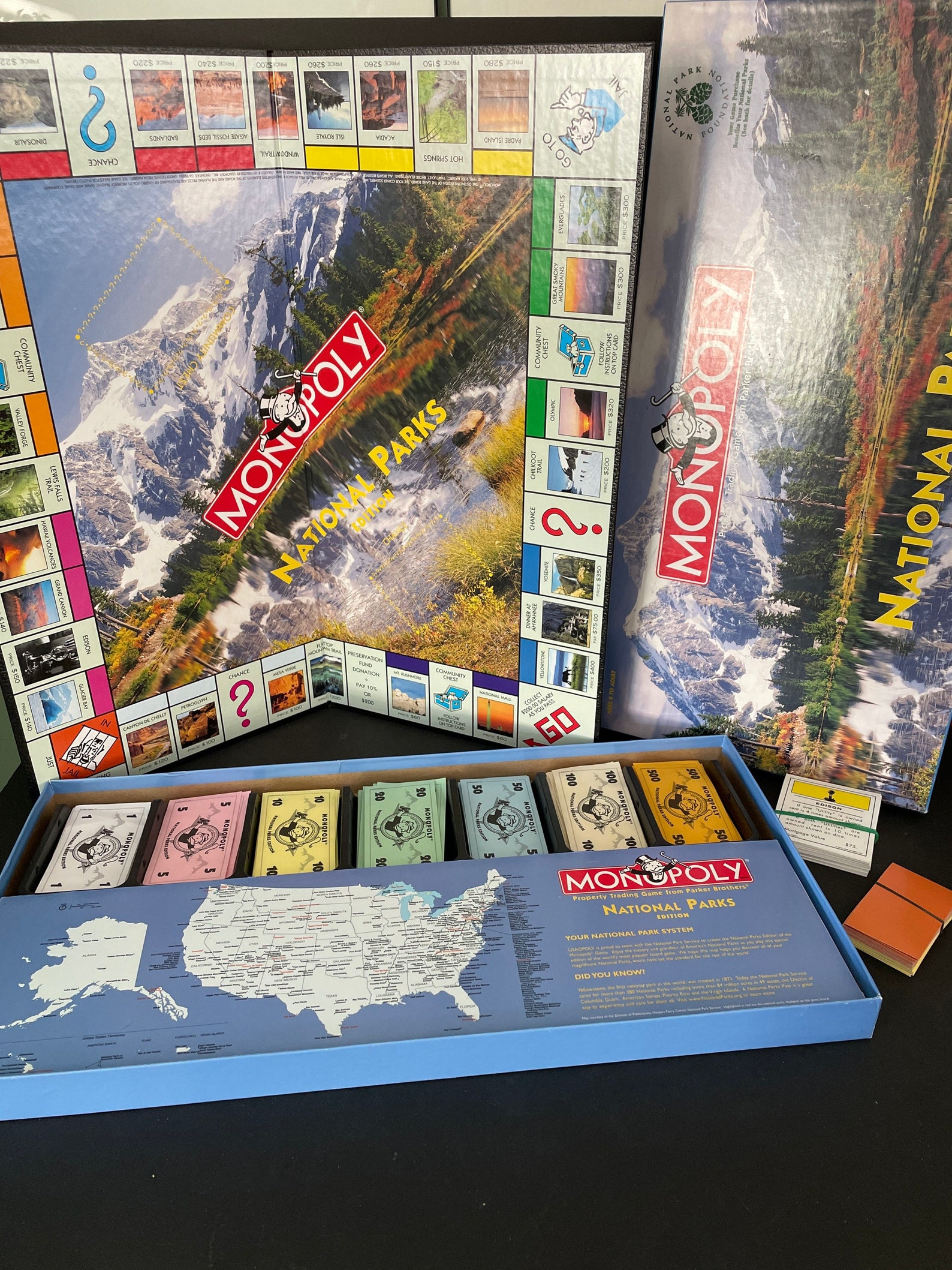 Vintage National Parks Monopoly Game 2000 Hasbro or National - Etsy