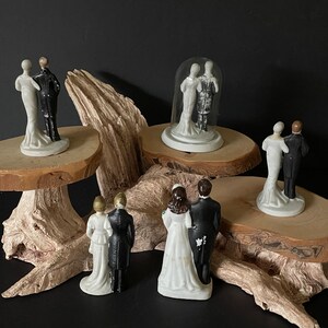 Vintage Bride and Groom Cake Toppers, Sold Separately - Etsy