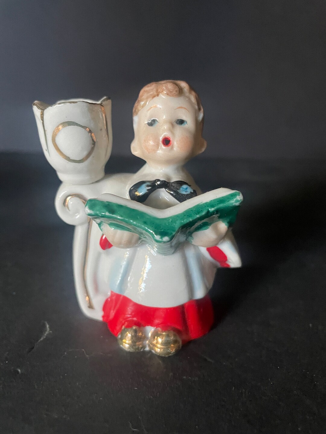Midcentury Choir Boy Candlestick, Holding Hymnal, Made in Japan - Etsy