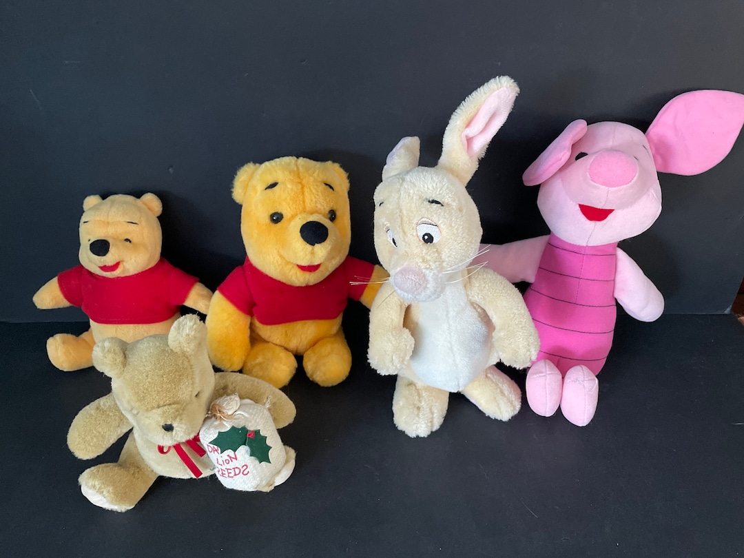 Plush Winnie the Pooh and Friends, Sold Separately - Etsy