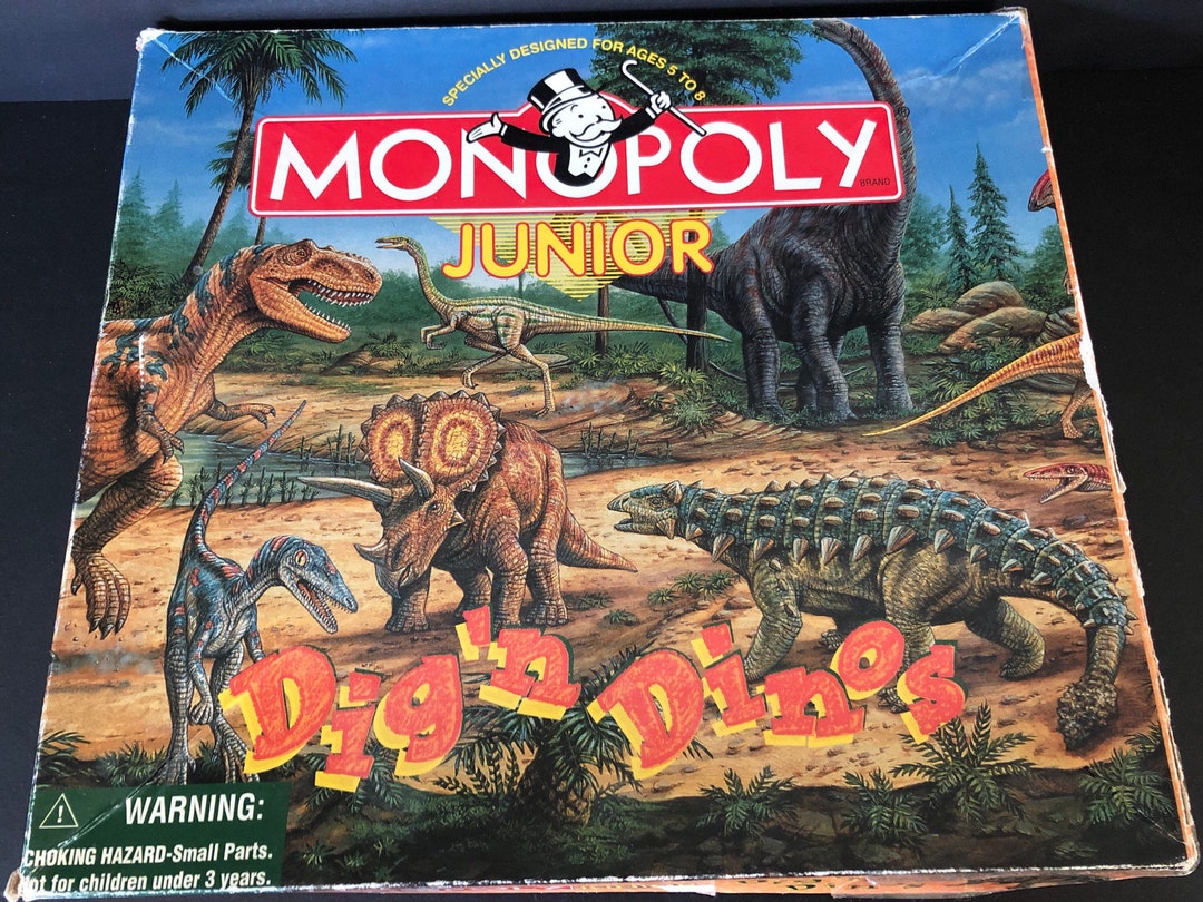 Vintage Monopoly Junior Dig ‘n Dinos, 1998 - Etsy