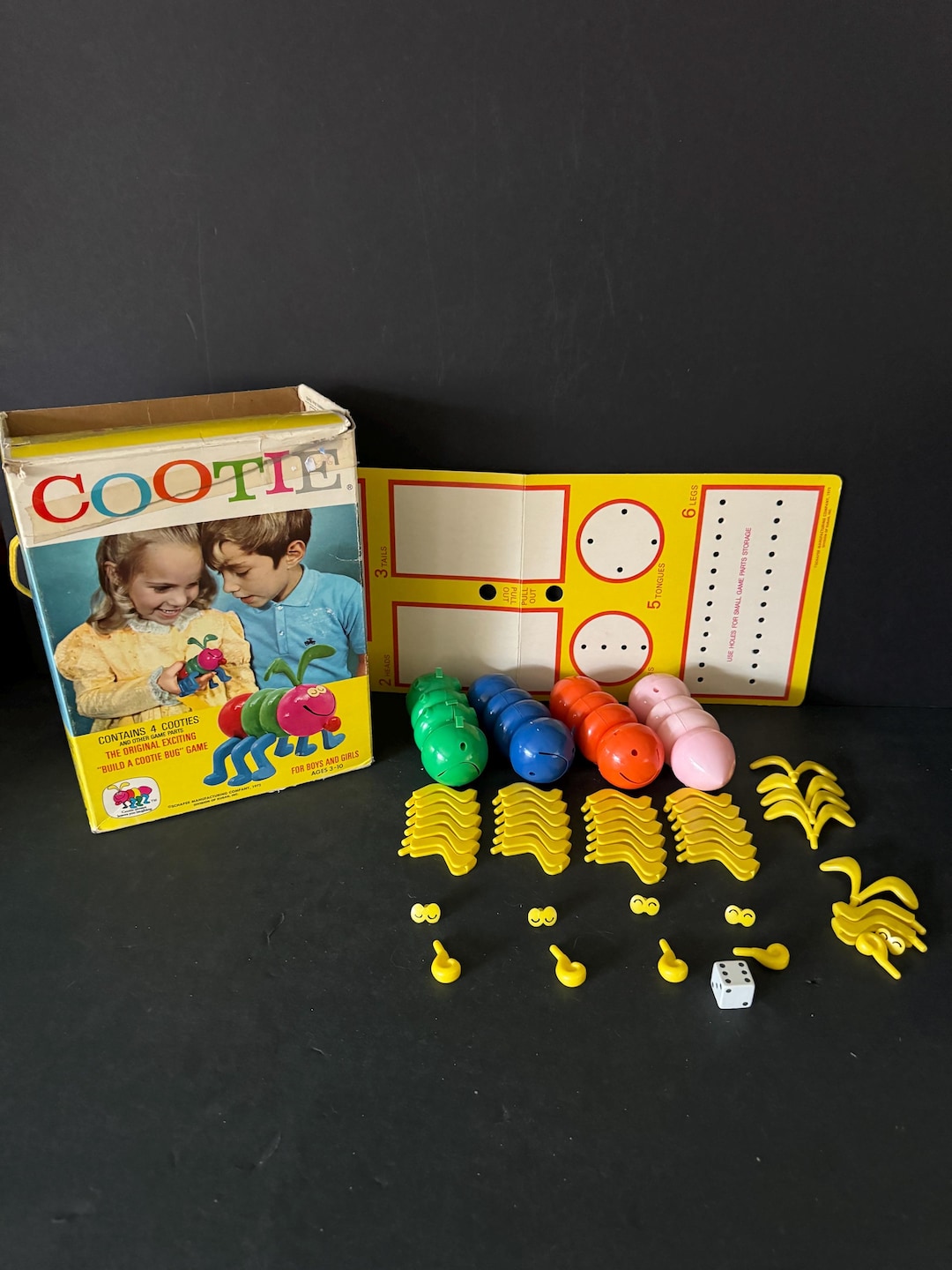 Cootie Game, Schaper, 1972 - Etsy