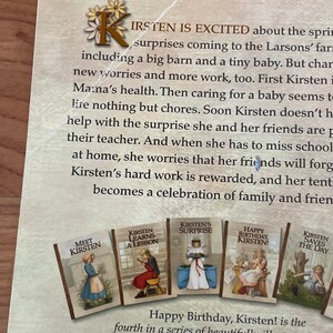 Kirsten Series of Books, American Girls, Pleasant Company, Various ...