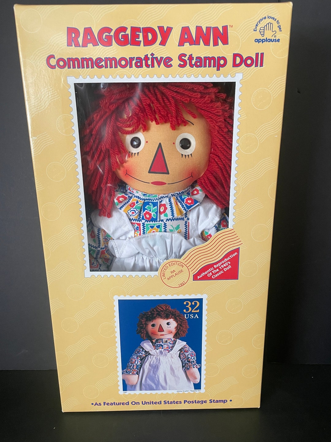 Stamp Raggedy Ann From Applause, Limited Edition, 1997 - Etsy