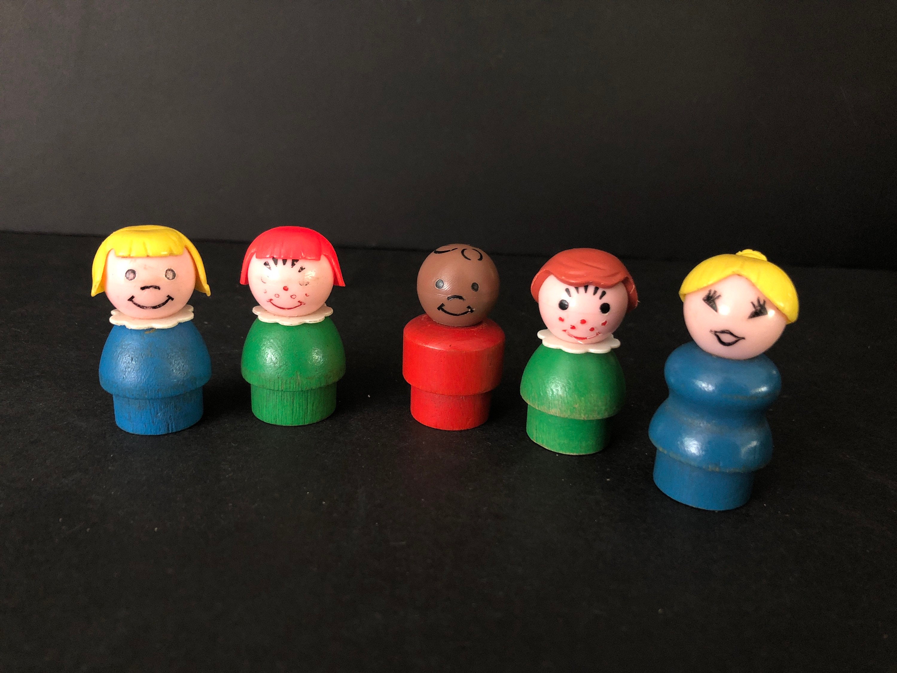 Fisher Price Little People Figurine Collection Wooden Body - Etsy UK
